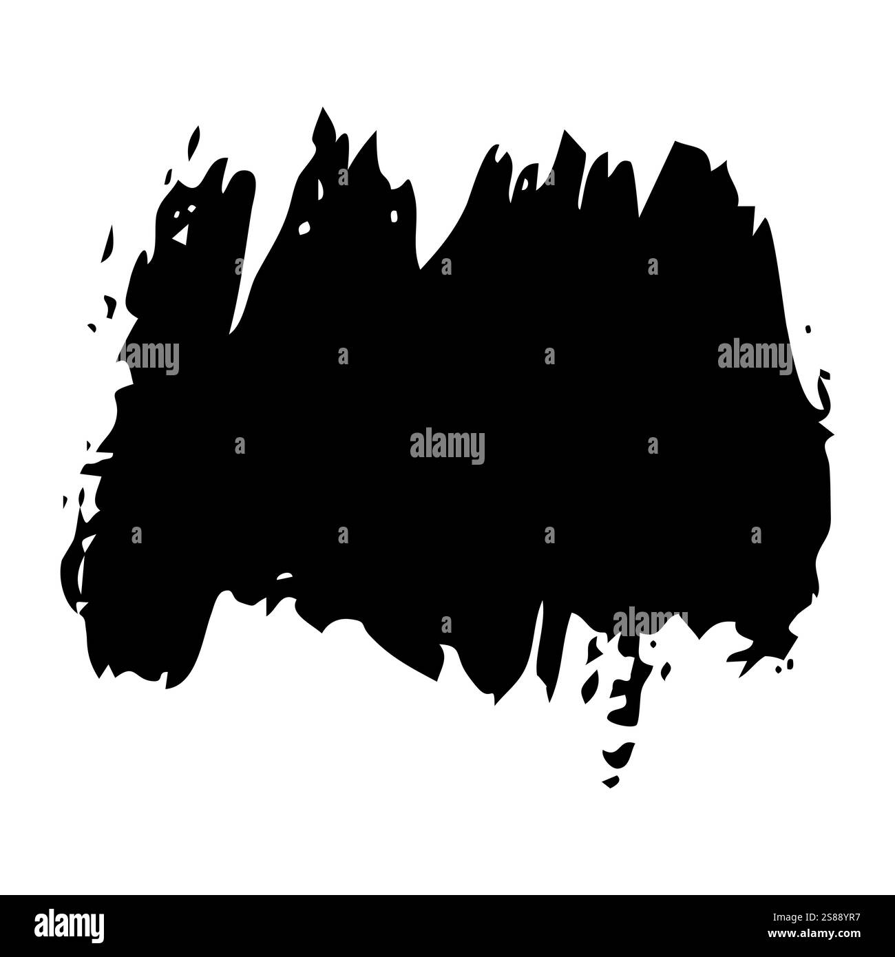 Sketch Scribble Smear. Hand drawn Paint Scribble Stains. Vector ...