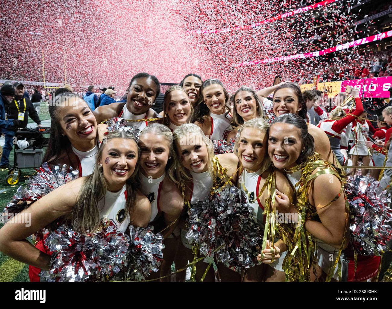 Atlanta, Georgia, U.S.A. 20th Jan, 2025. The Ohio State Cheerleaders ...
