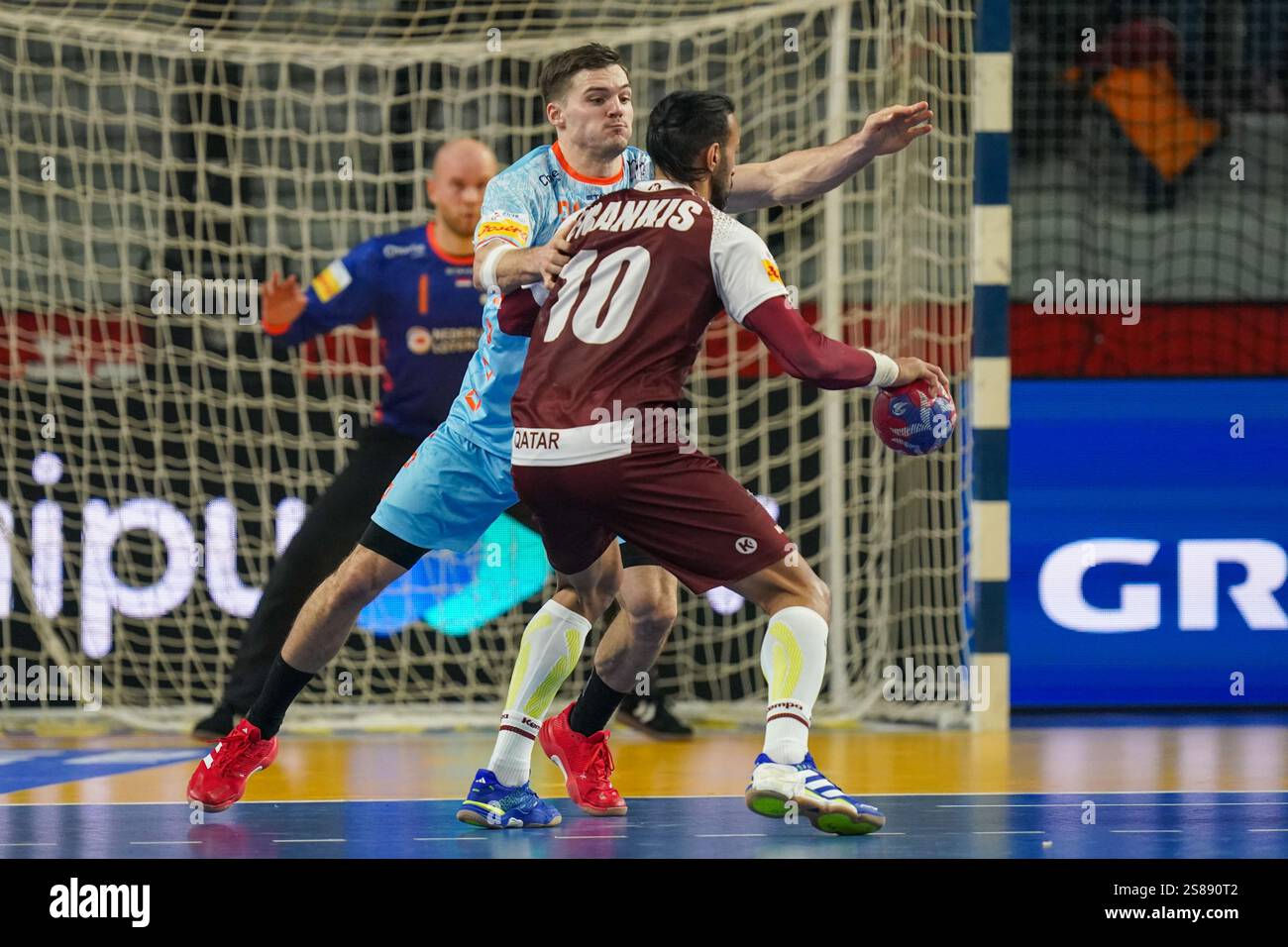 Varazdin, Croatia. 21st Jan, 2025. VARAZDIN, CROATIA - JANUARY 21: Luc Steins of The Netherlands ...