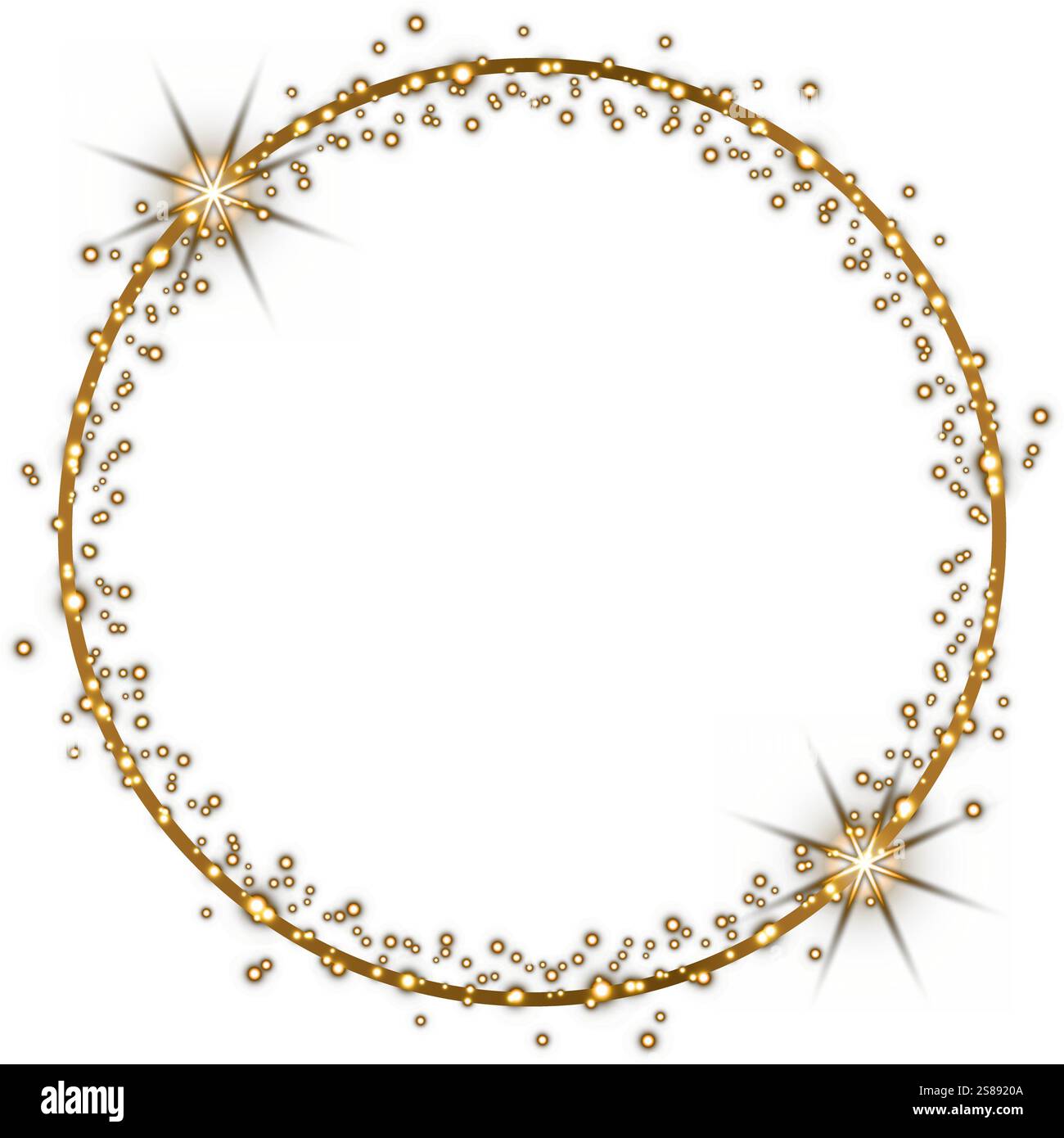 Golden ring shiny light Cut Out Stock Images & Pictures - Alamy