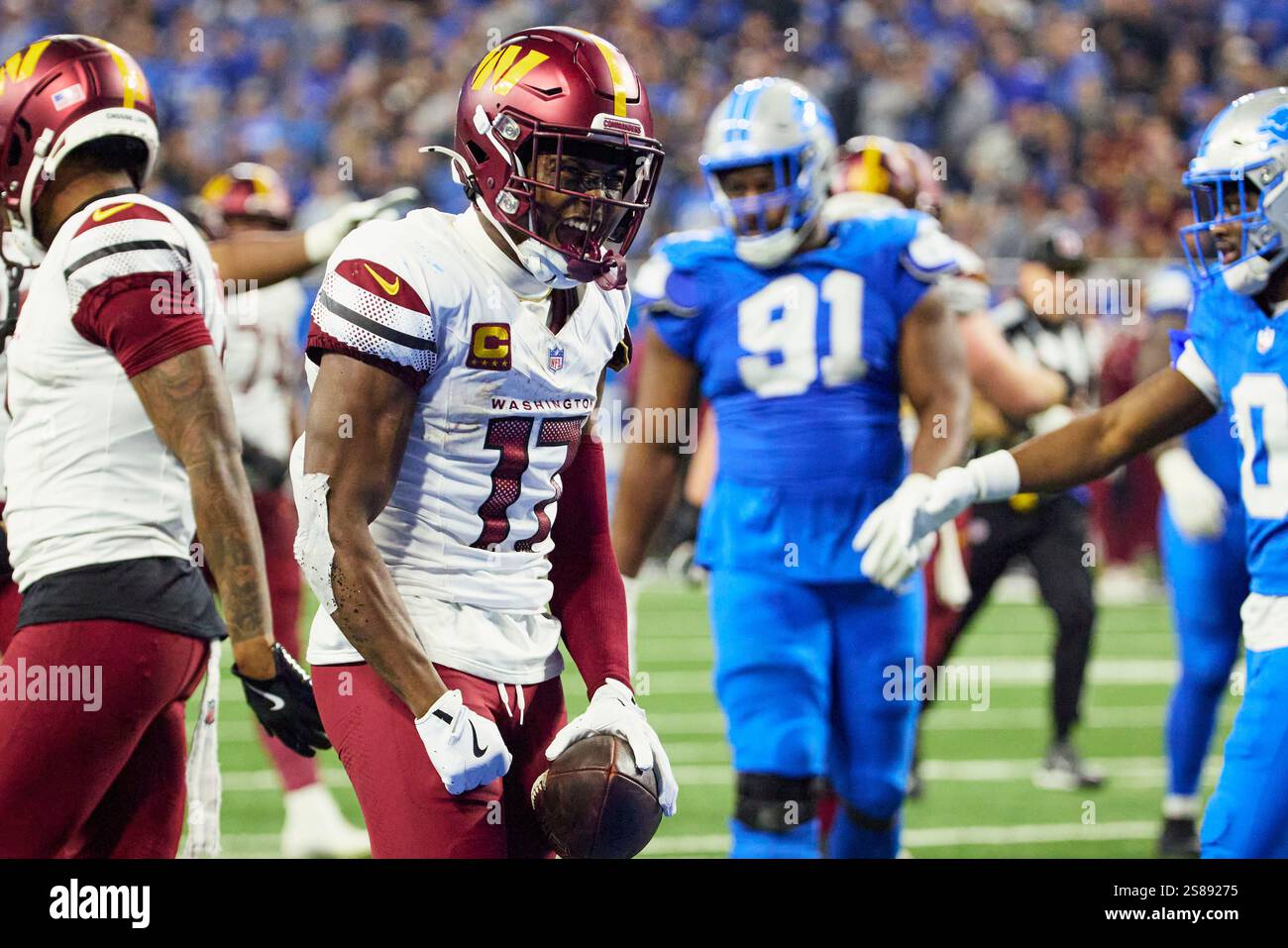 Washington Commanders wide receiver Terry McLaurin (17) celebrates ...