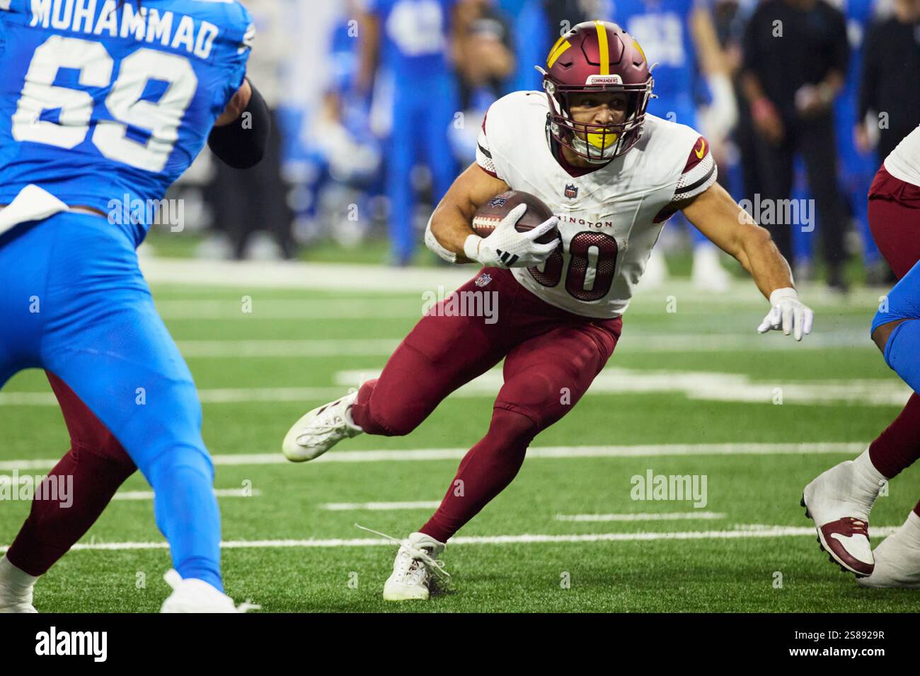 Washington Commanders running back Austin Ekeler (30) rushes against ...