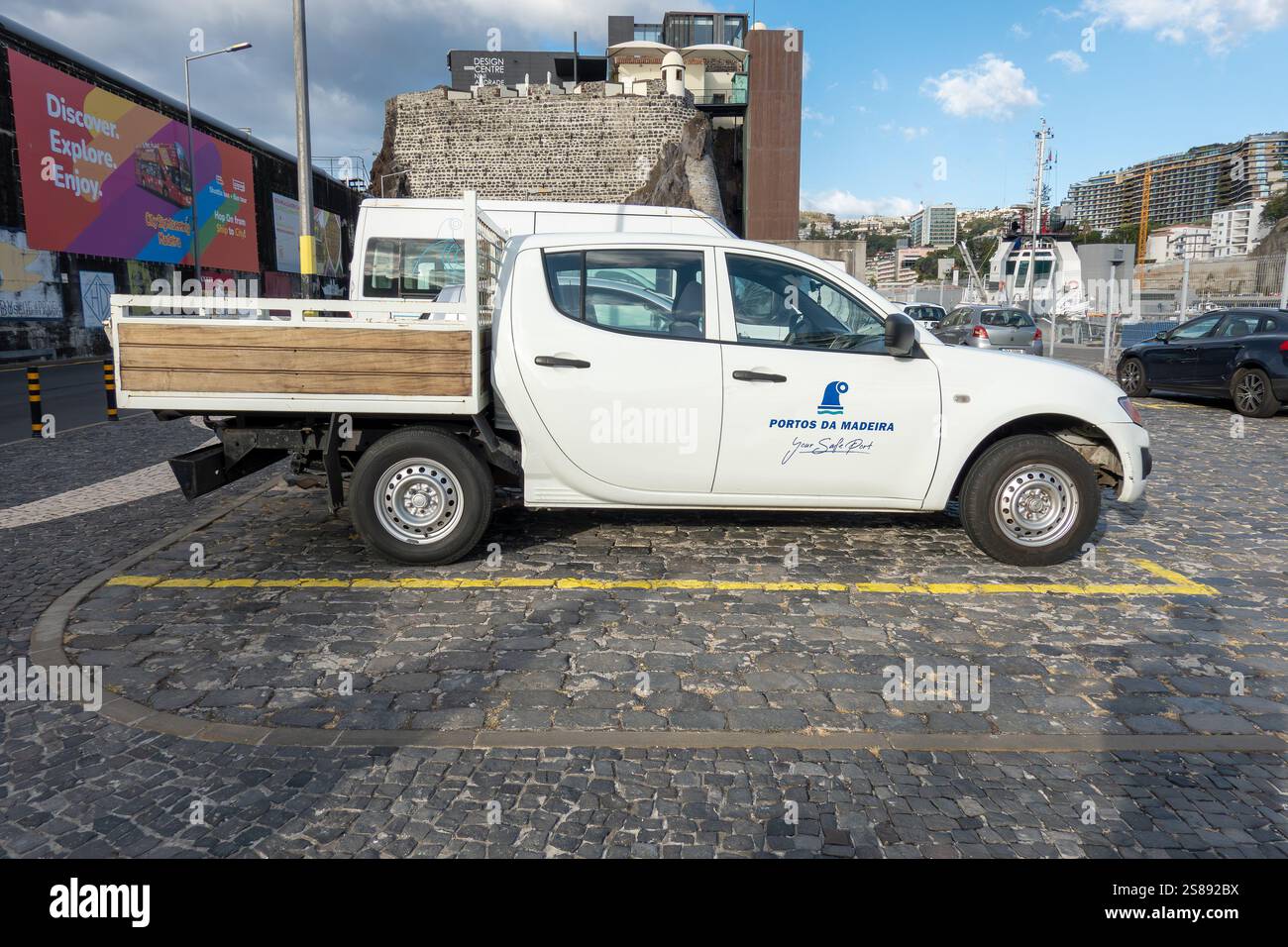 Madeira Port Vehicle Parked In Funchal, A Popular Cruise Ship ...
