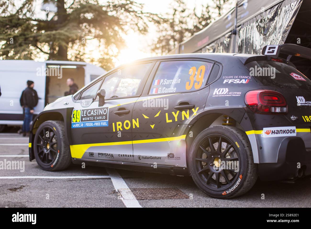 39 Pablo SARRAZIN, Geoffrey COMBE, Citroen C3 Rally2, ambiance during ...