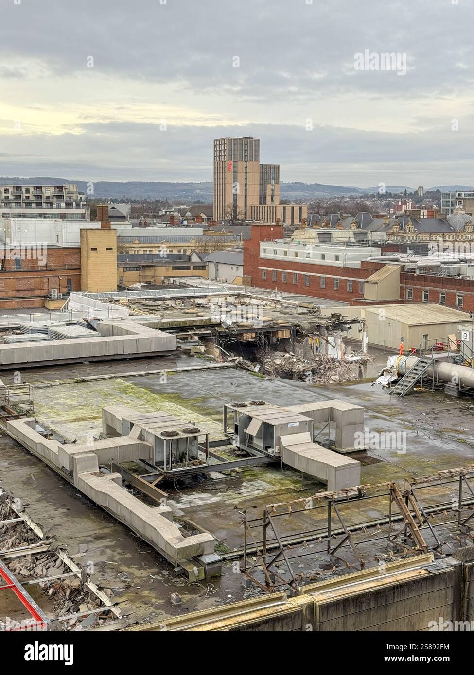 The former Debenhams department store in Cardiff, which closed in 2021 ...