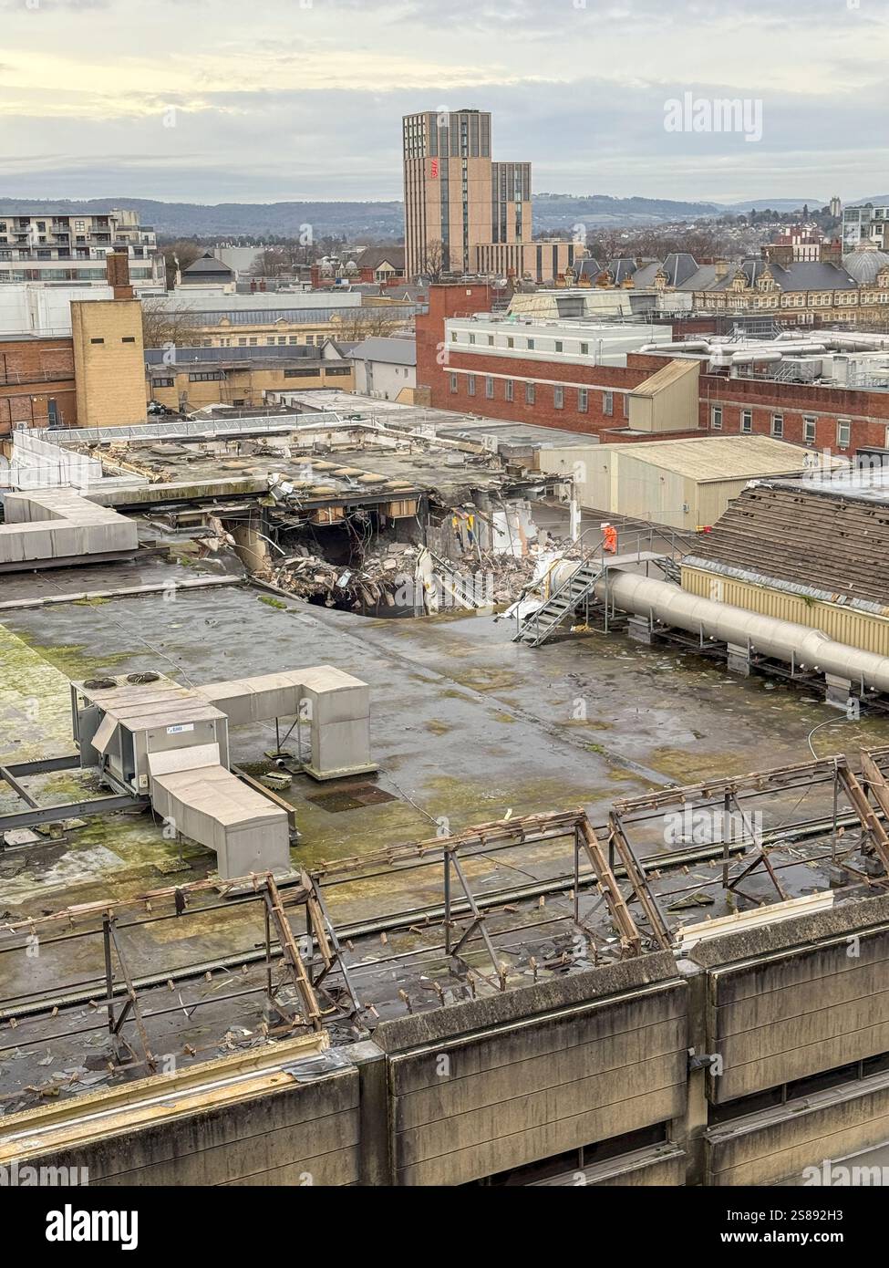 The former Debenhams department store in Cardiff, which closed in 2021 ...