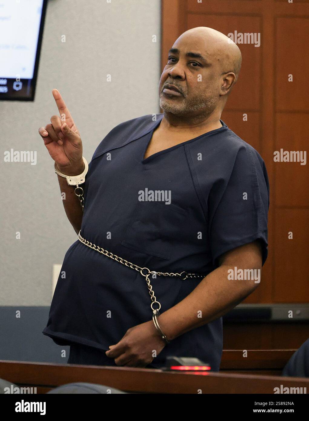 Duane “Keffe D” Davis appears in court for a hearing on a motion to ...