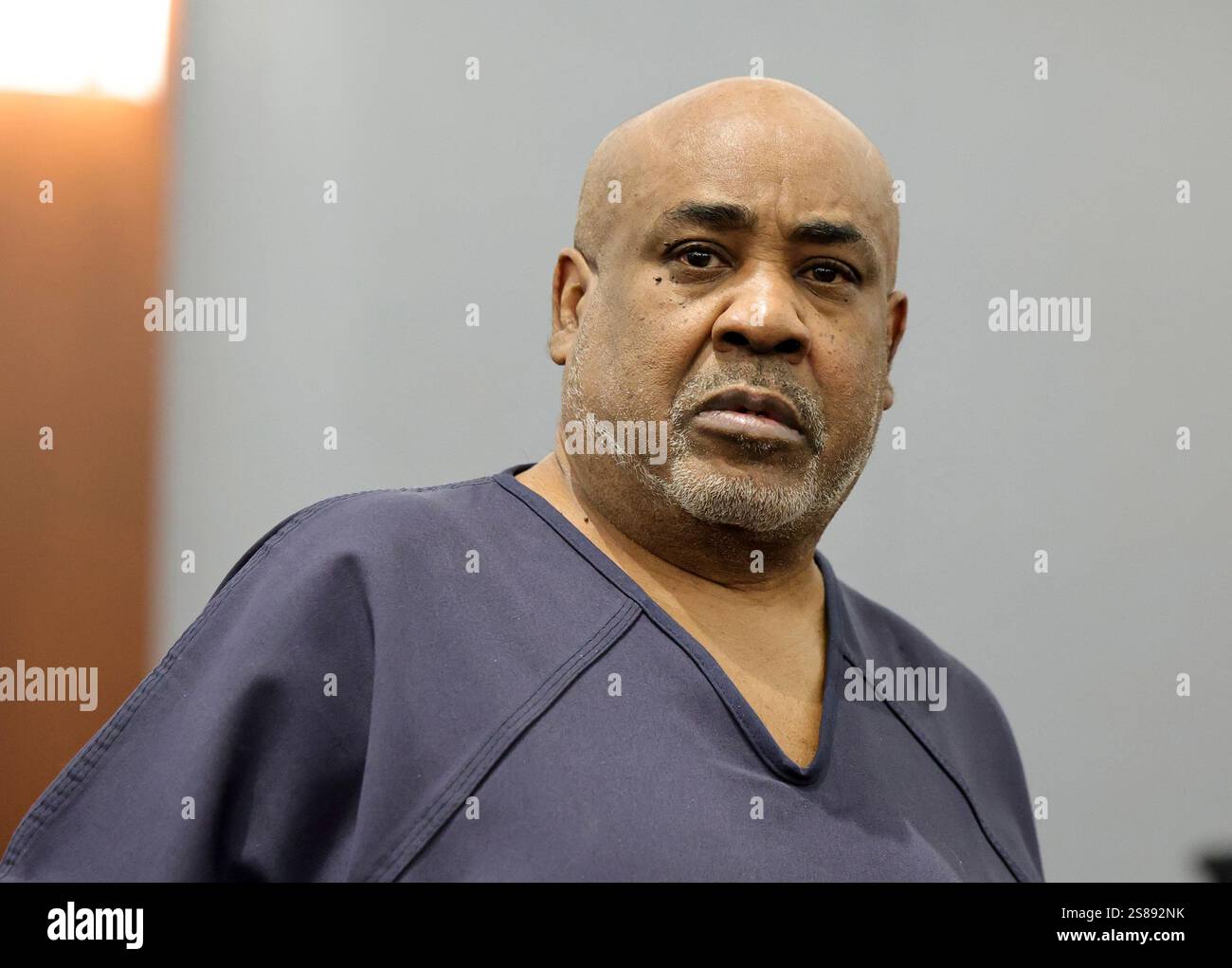 Duane “Keffe D” Davis arrives in court for a hearing on a motion to ...