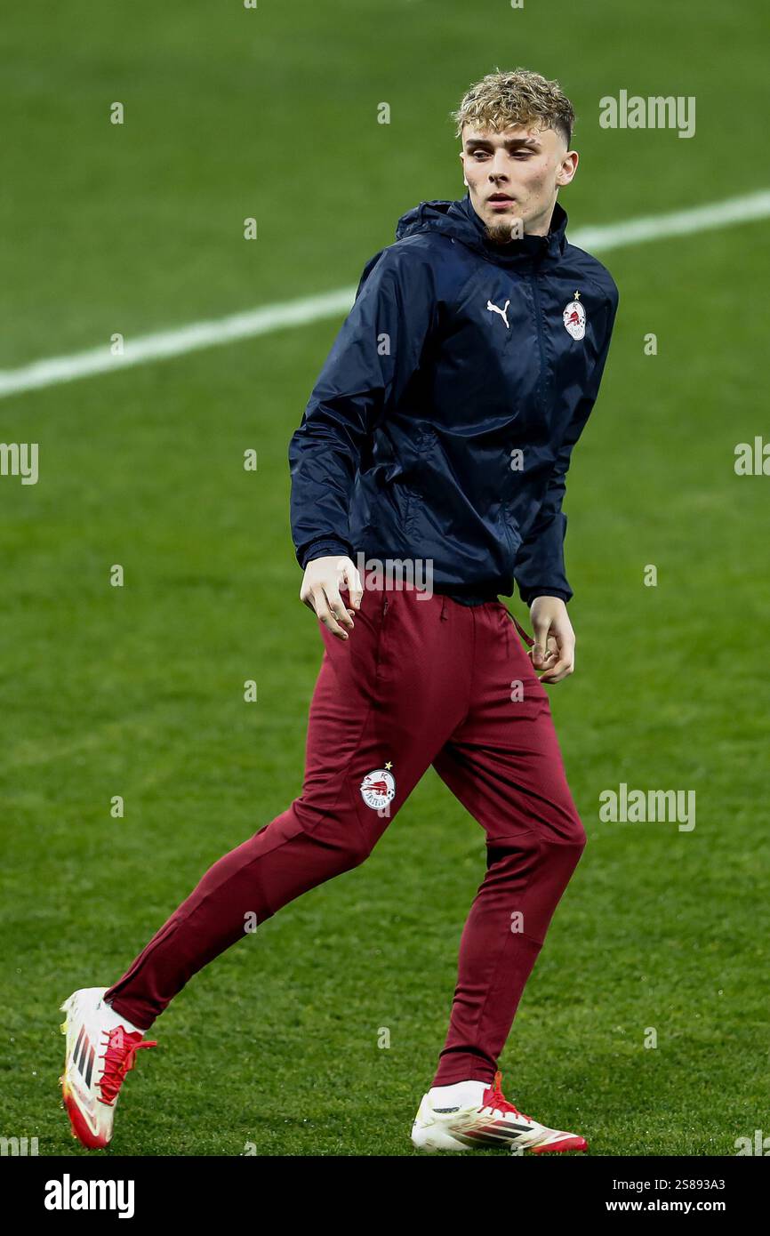 Bobby Clark of RB Salzburg in action during the training ahead the UEFA ...
