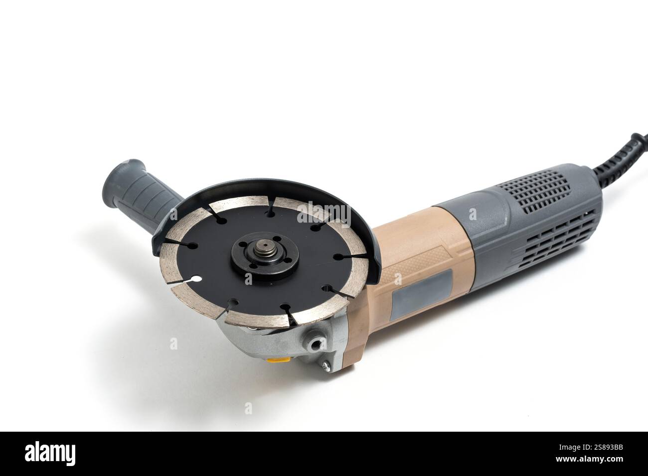 Angle grinder isolated on white background Stock Photo - Alamy