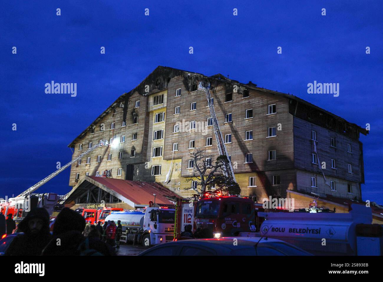 Bolu, Turkey. 21st Jan, 2025. 66 have died in a hotel fire at ...