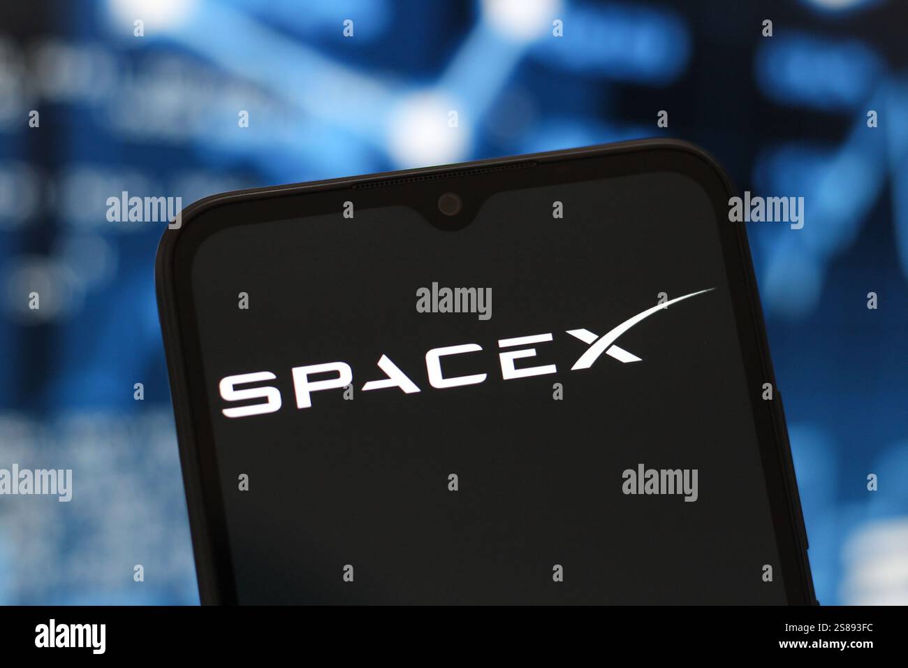 Canada. 21st Jan, 2025. In this photo illustration, the Space Exploration Technologies Corp ...