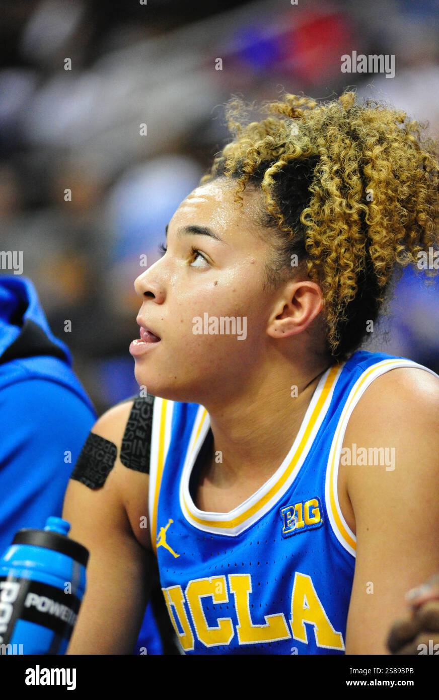 Newark, USA. 20th Jan, 2025. UCLA's Kiki Rice (1) at Prudential Center ...