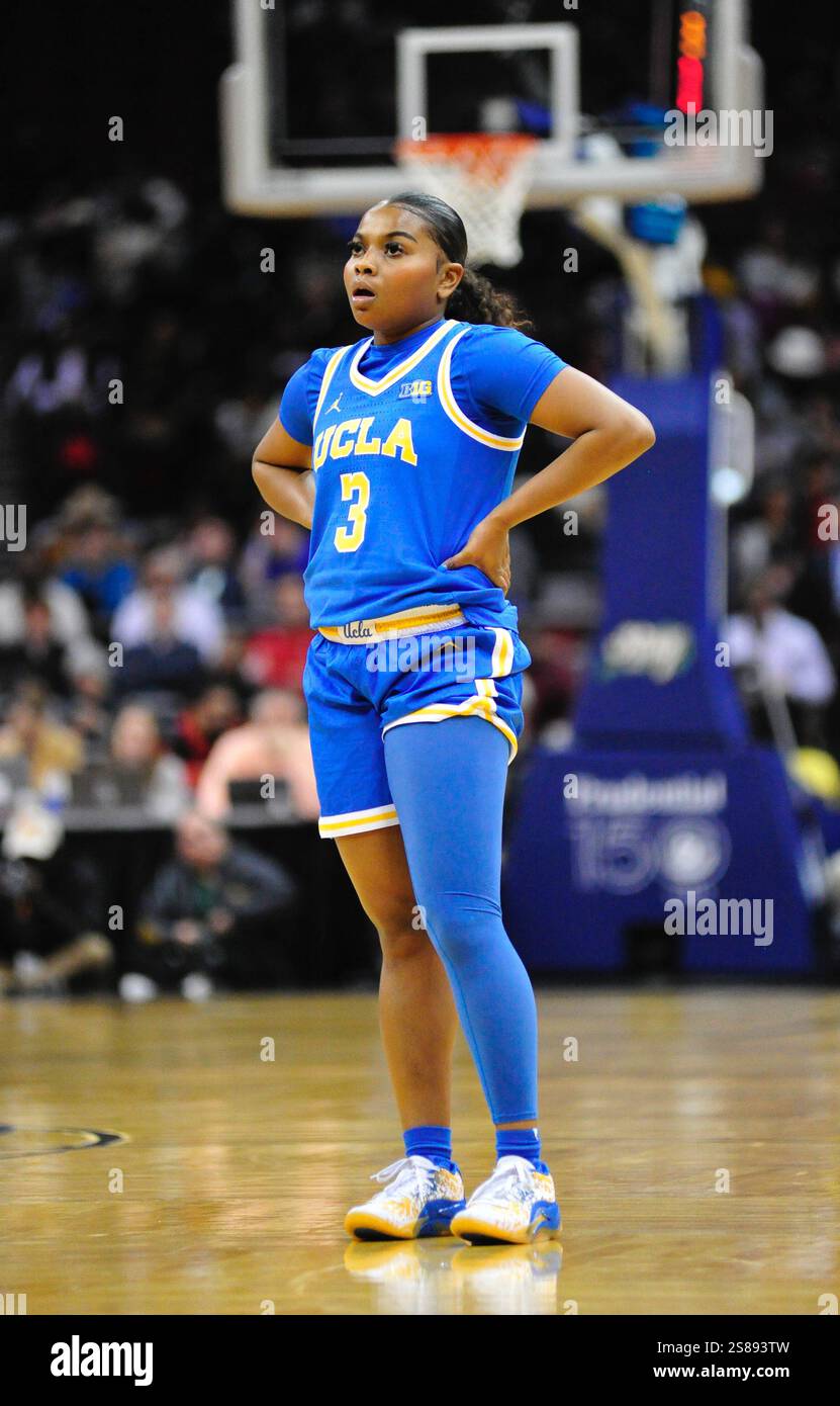 UCLA's Londynn Jones (3) at Prudential Center in the Coretta Scott King ...