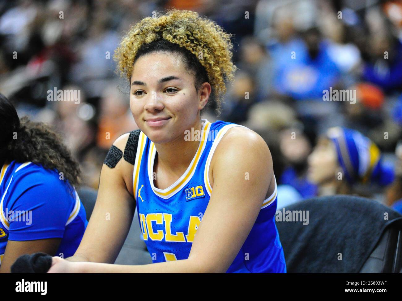 Newark, USA. 20th Jan, 2025. UCLA's Kiki Rice (1) at Prudential Center ...