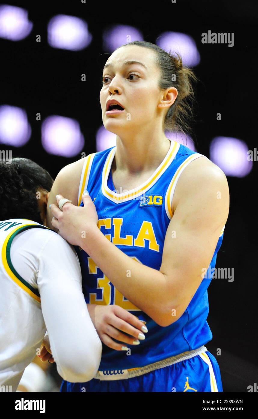 Newark, USA. 20th Jan, 2025. UCLA's Angela Dugalic (32) at Prudential ...