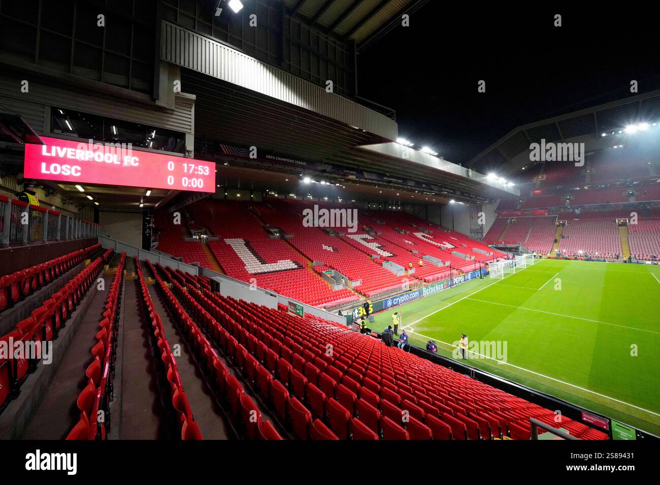 21st January 2025; Anfield, Liverpool, Merseyside, England; Champions ...
