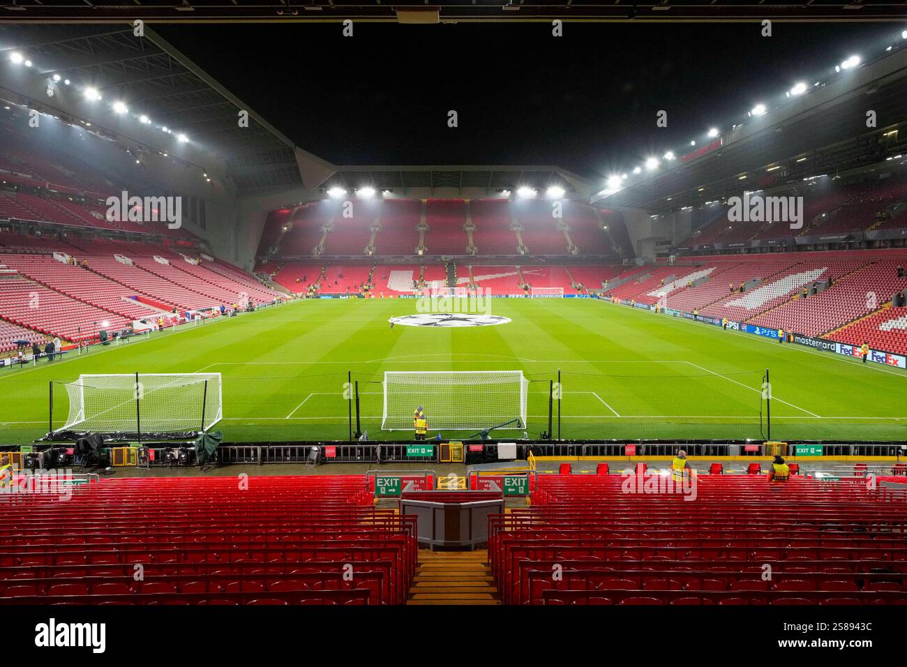 Anfield, Liverpool, Merseyside, UK. 21st Jan, 2025. Champions League ...