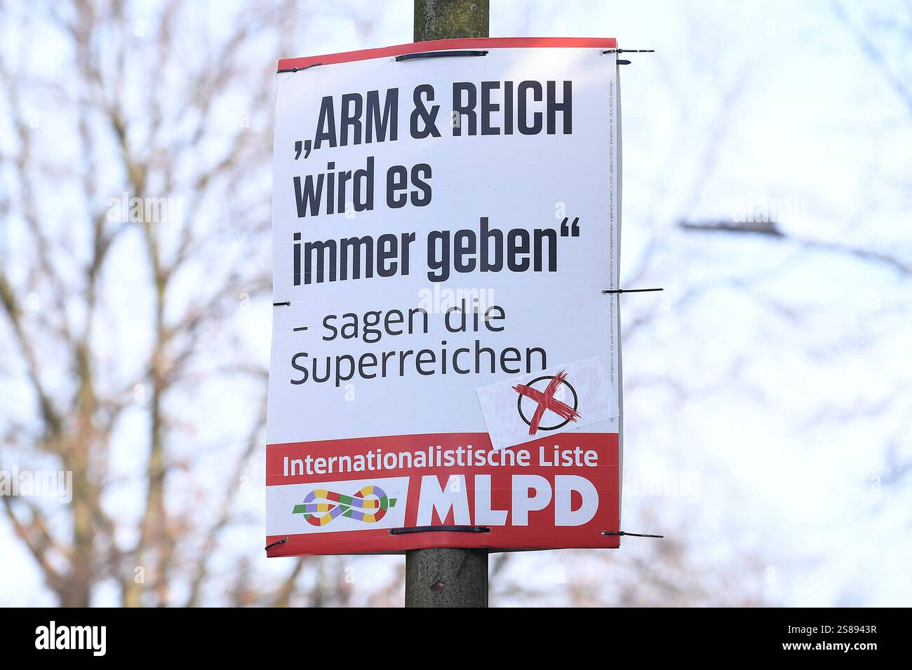 Wahlplakate - Bundestagswahl 2025 am 21.01.2025 in Oberhausen Ein ...