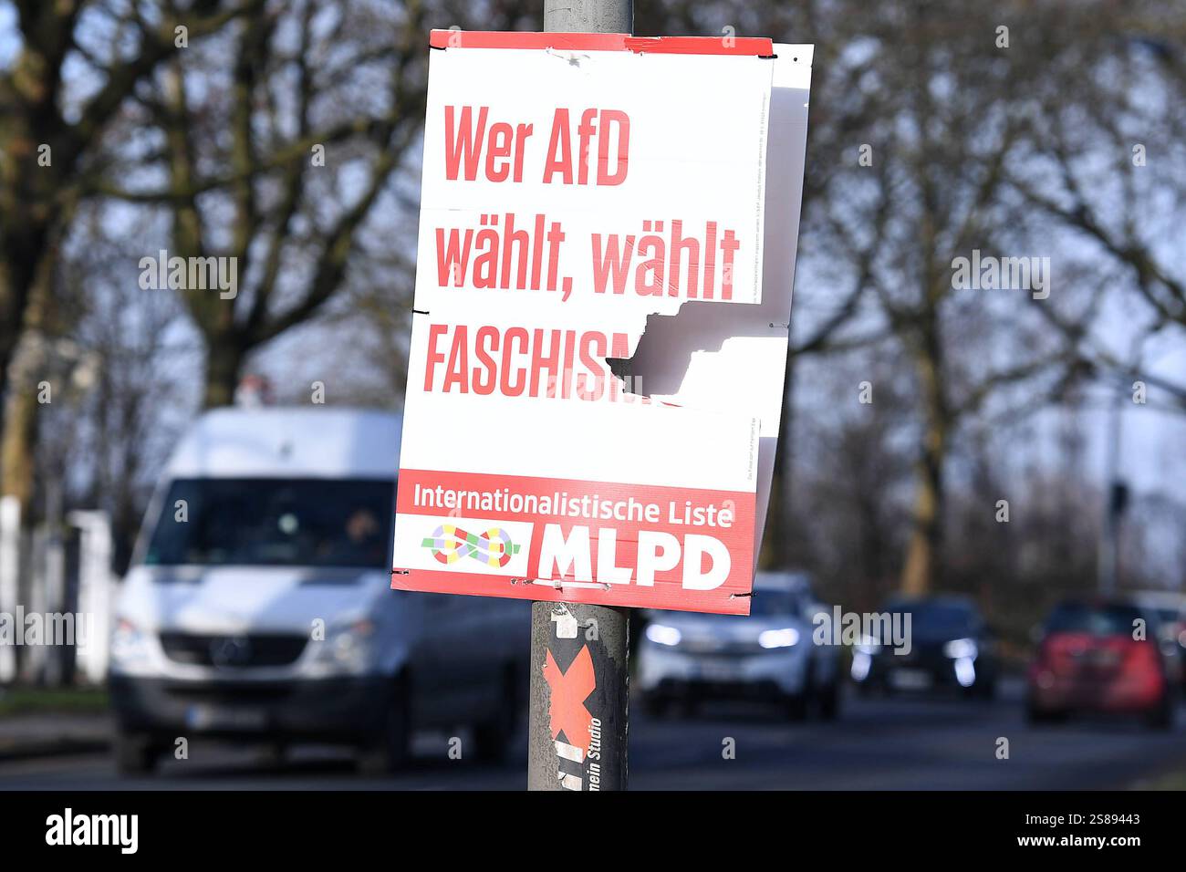 Wahlplakate - Bundestagswahl 2025 am 21.01.2025 in Oberhausen Ein ...