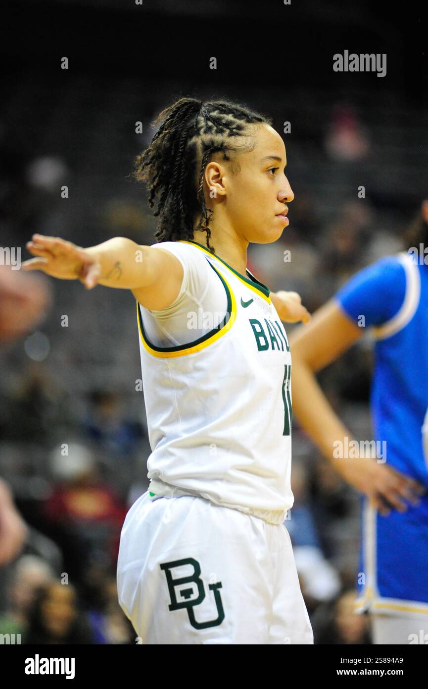 Newark, USA. 20th Jan, 2025. Baylor's Jada Walker (11) at Prudential ...