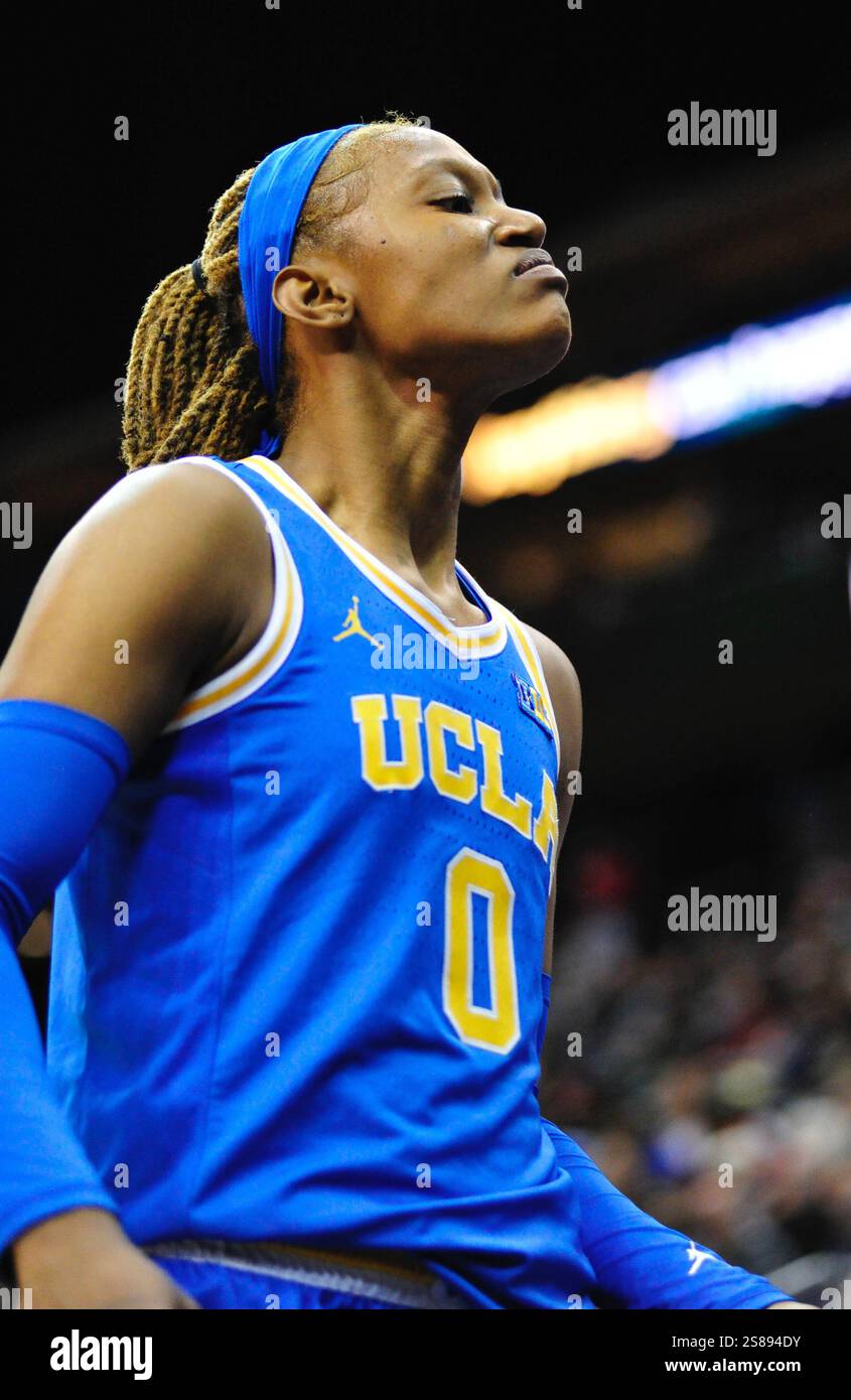 UCLA's Janiah Barker (0) at Prudential Center in the Coretta Scott King ...