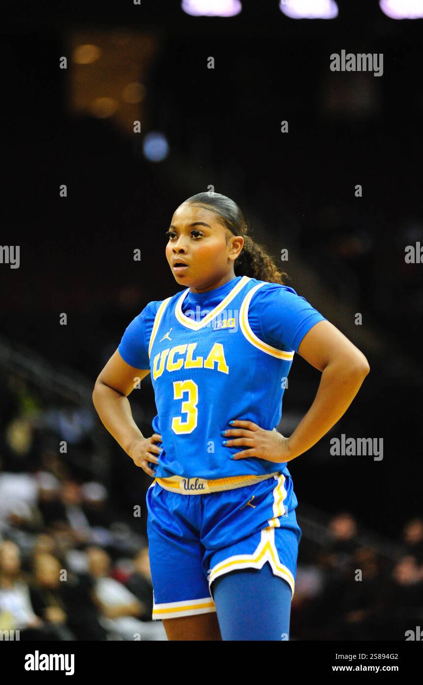 UCLA's Londynn Jones (3) at Prudential Center in the Coretta Scott King ...