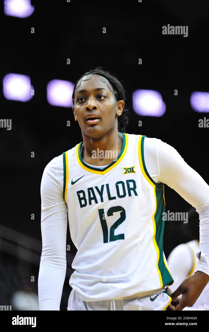 Newark, USA. 20th Jan, 2025. Baylor's Kyla Abraham (12) at Prudential ...