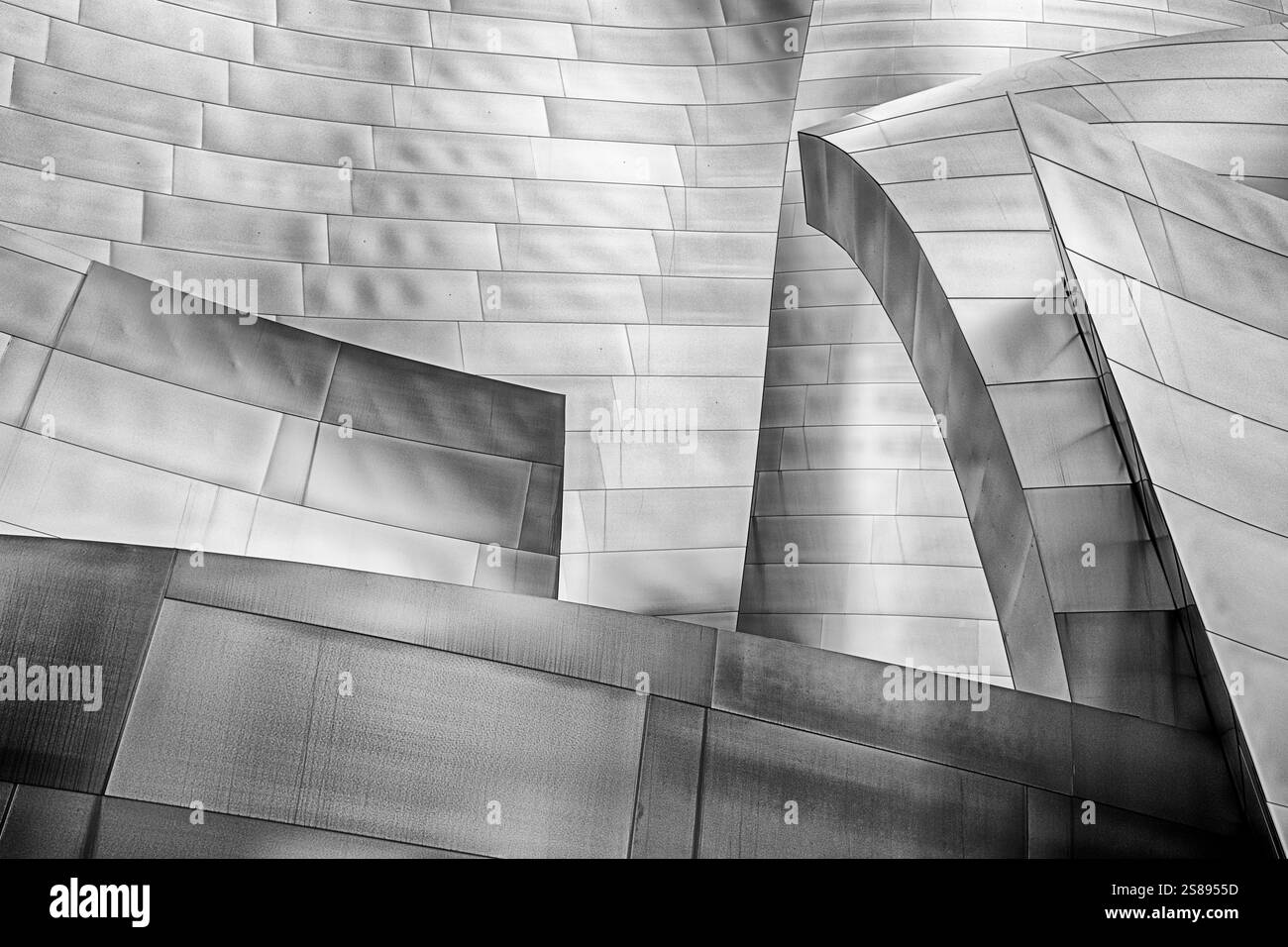 LOS ANGELES, CALIFORNIA - FEBRUARY 23, 2024: The exterior shell of the ...