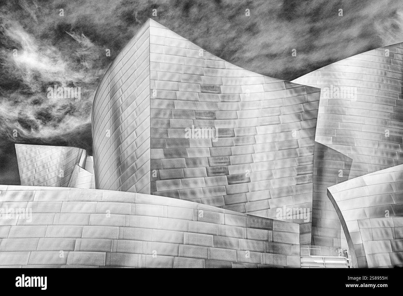 LOS ANGELES, CALIFORNIA - FEBRUARY 23, 2024: The front facade of the ... LOS ANGELES, CALIFORNIA - FEBRUARY 23, 2024: The front facade of the ...