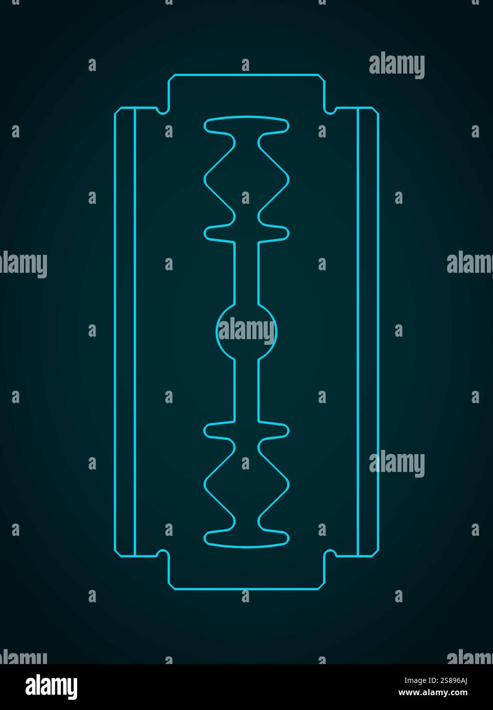 Stylized vector illustrations of a razor blade Stock Vector Image & Art ...