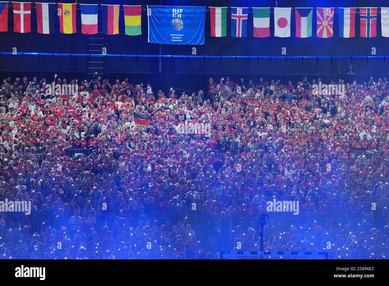 Herning, Denmark. 21st Jan, 2025. Handball: World Championship, Denmark ...