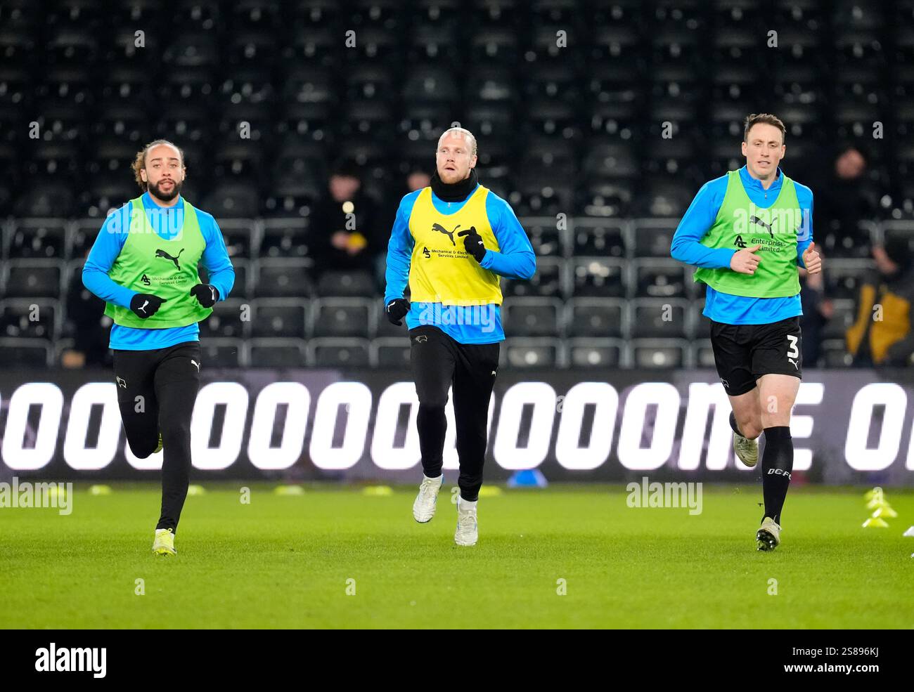 Derby County's Marcus Harness, Lars-Jorgen Salvesen and Craig Forsyth ...