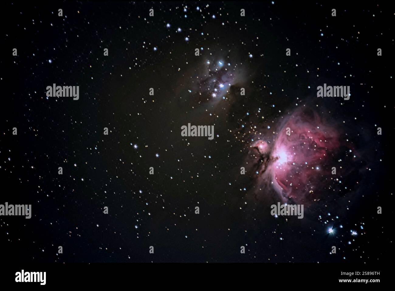 Stunning view of the Orion Nebula showcasing vibrant colors and ...