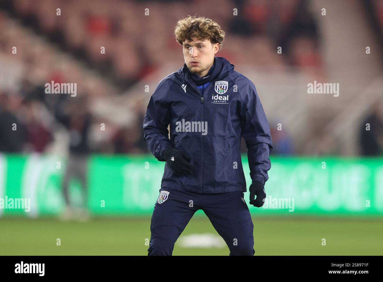 Middlesbrough, UK. 21st Jan, 2025. Callum Styles of West Bromwich ...