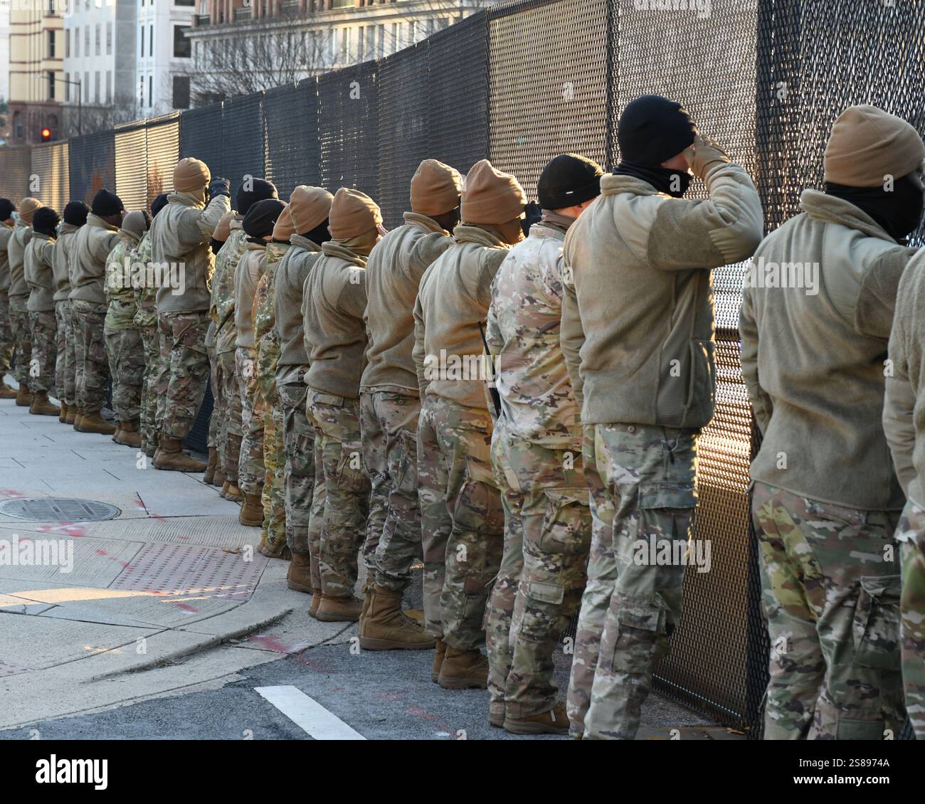 Washington, Dc, USA. 20th Jan, 2025. South Carolina National Guard ...