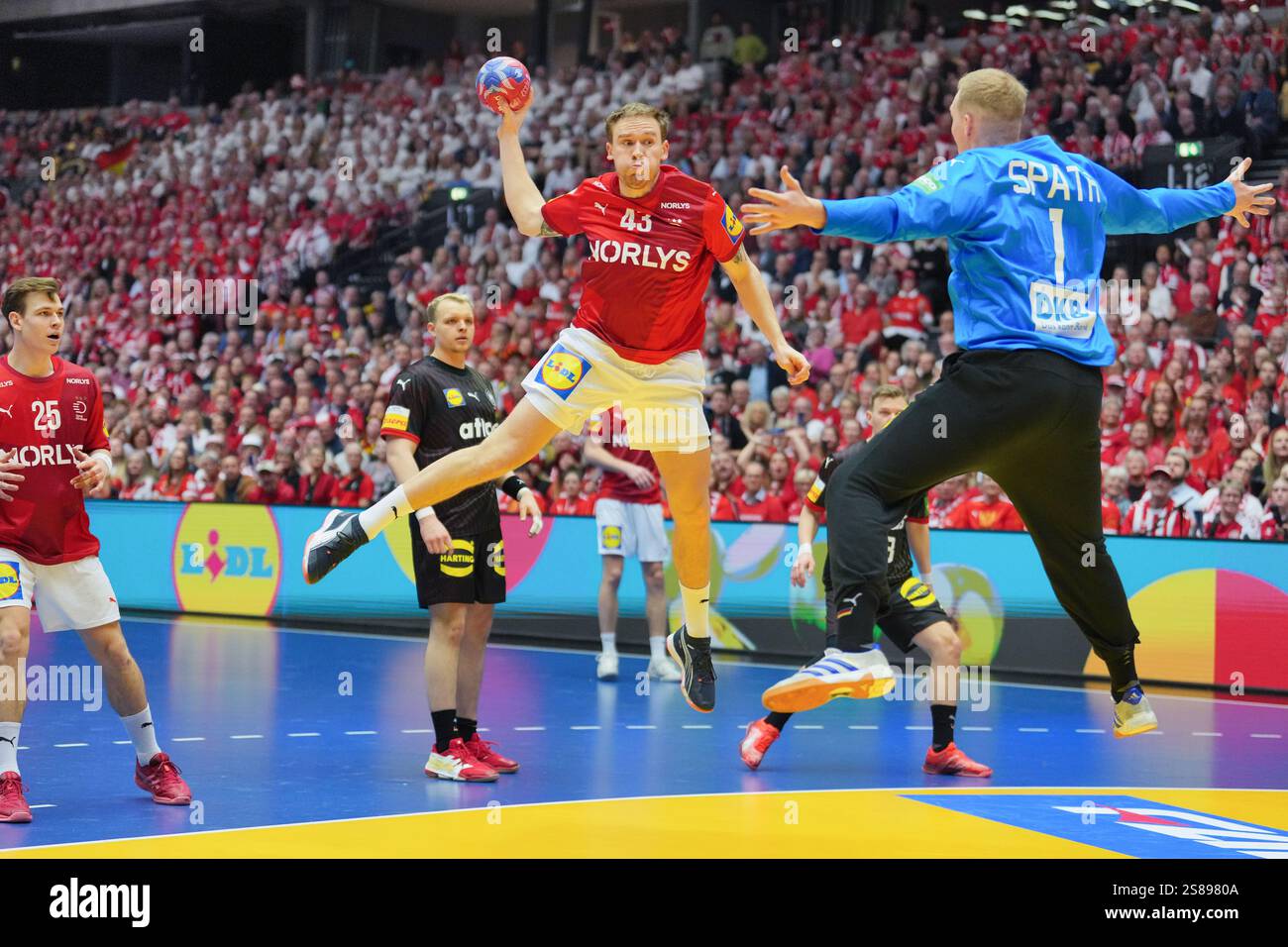 Herning, Denmark. 21st Jan, 2025. Handball: World Championship, Denmark ...