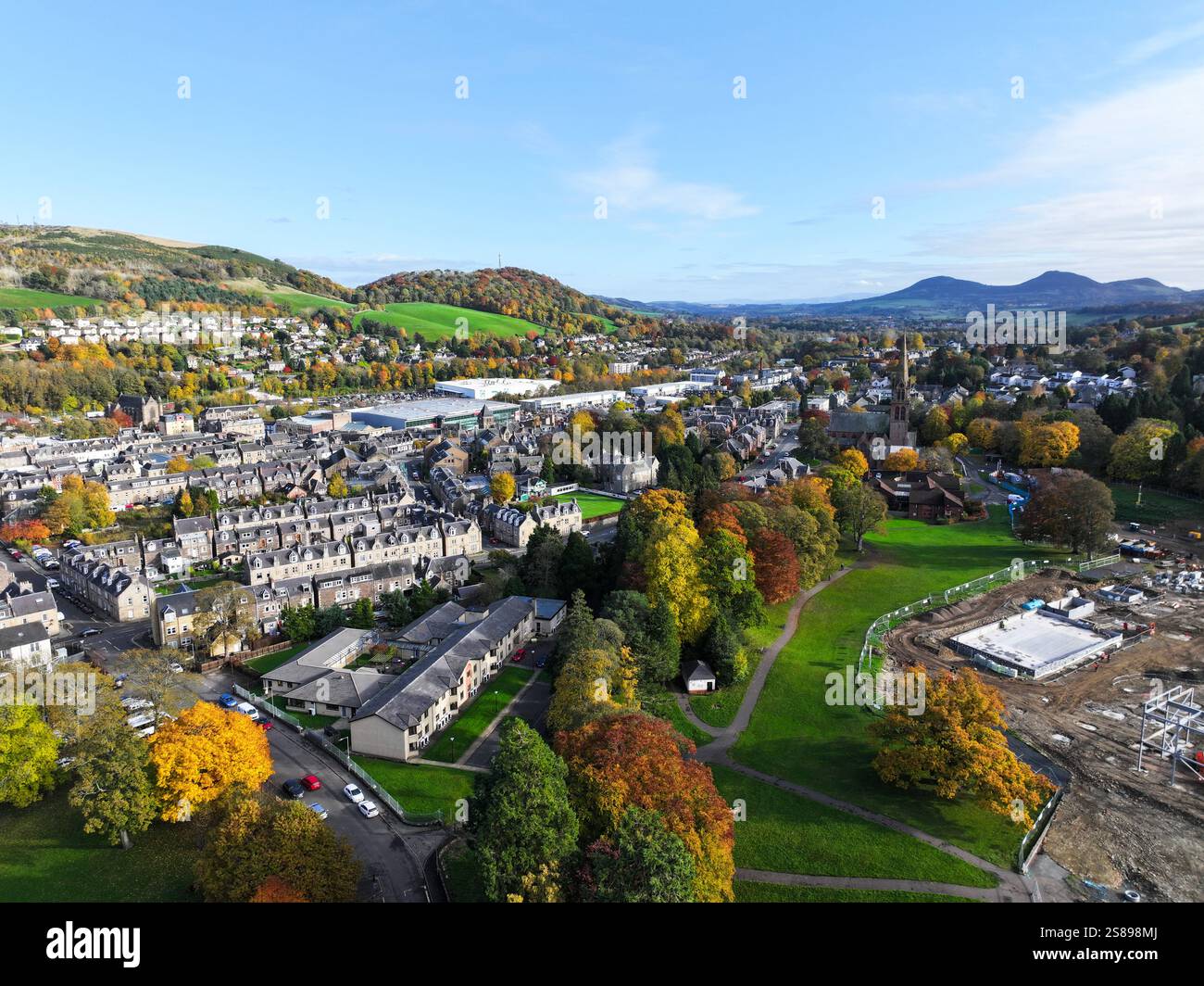 Galashiels aerial hi-res stock photography and images - Alamy