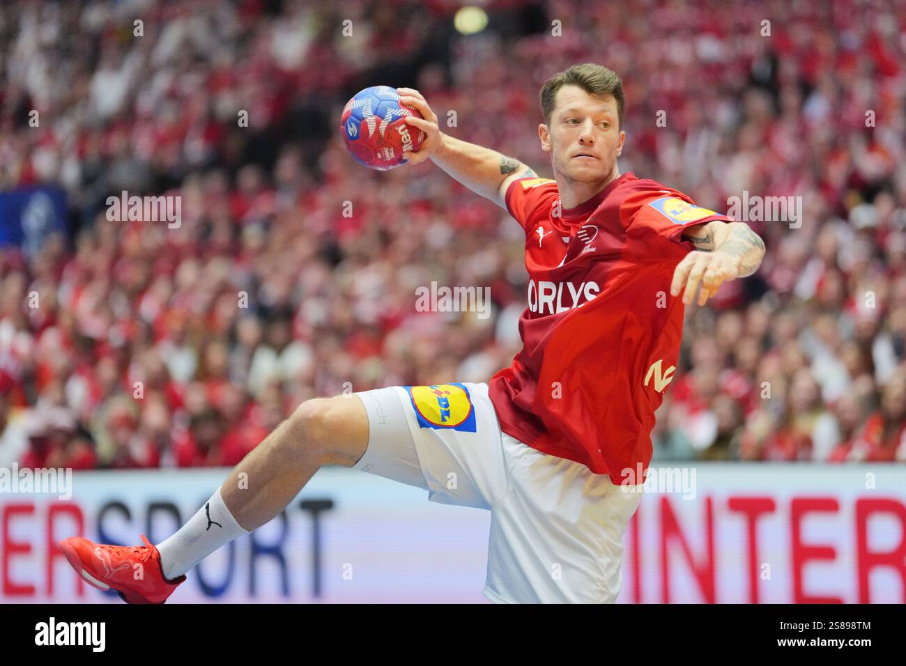 Herning, Denmark. 21st Jan, 2025. Handball: World Championship, Denmark ...