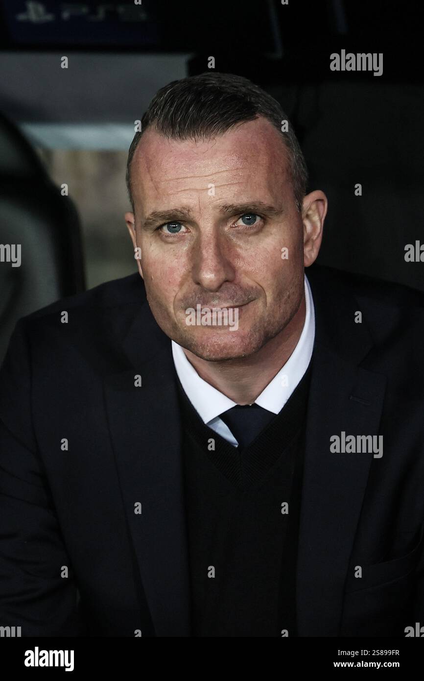 Brugge, Belgium. 21st Jan, 2025. Club's head coach Nicky Hayen pictured ...
