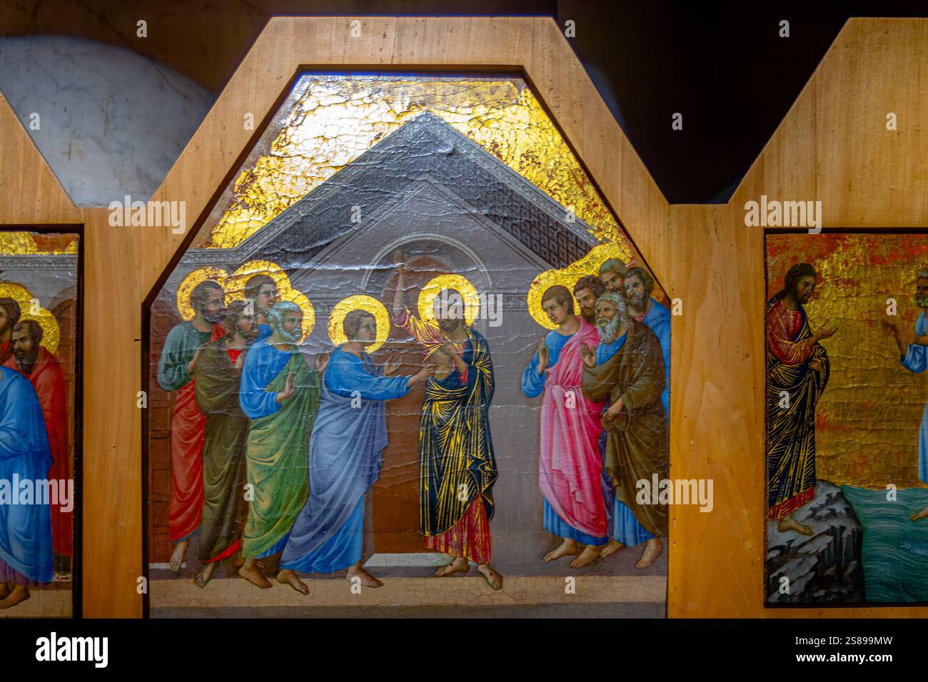 Scenes from Duccio's Maesta in the Siena Cathedral Museum ,Siena,Italy Stock Photo - Alamy