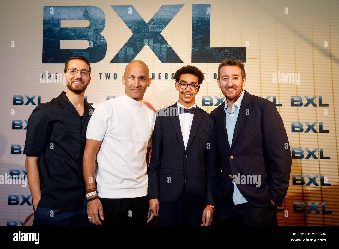 Brussels, Belgium. 21st Jan, 2025. Director Ish Ait Hamou, Actor Fouad ...