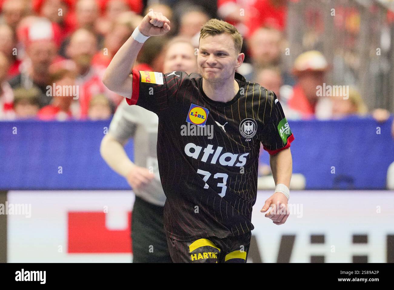 Herning, Denmark. 21st Jan, 2025. Handball: World Championship, Denmark ...