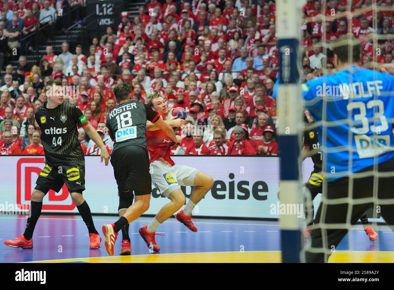 Herning, Denmark. 21st Jan, 2025. Handball: World Championship, Denmark ...