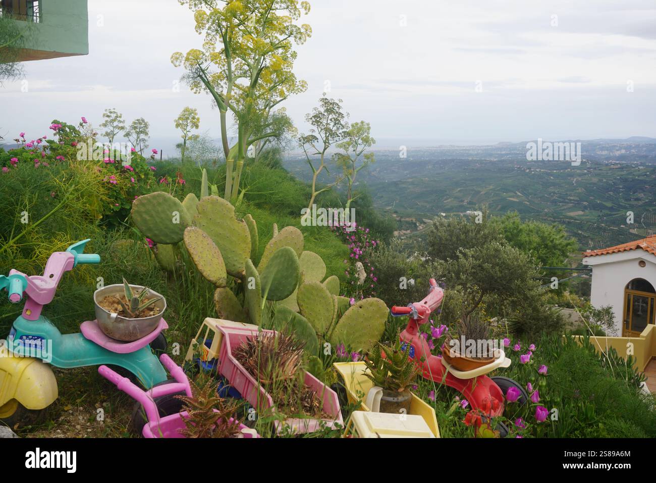 Children's toys that have a second chance and are used as pots for ...