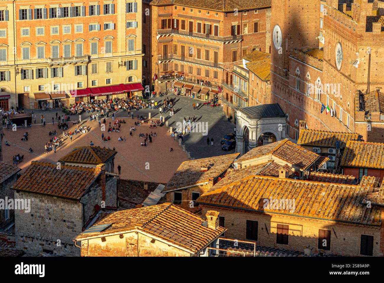 Piazza del Campo, the main public square in the historic centre of ...