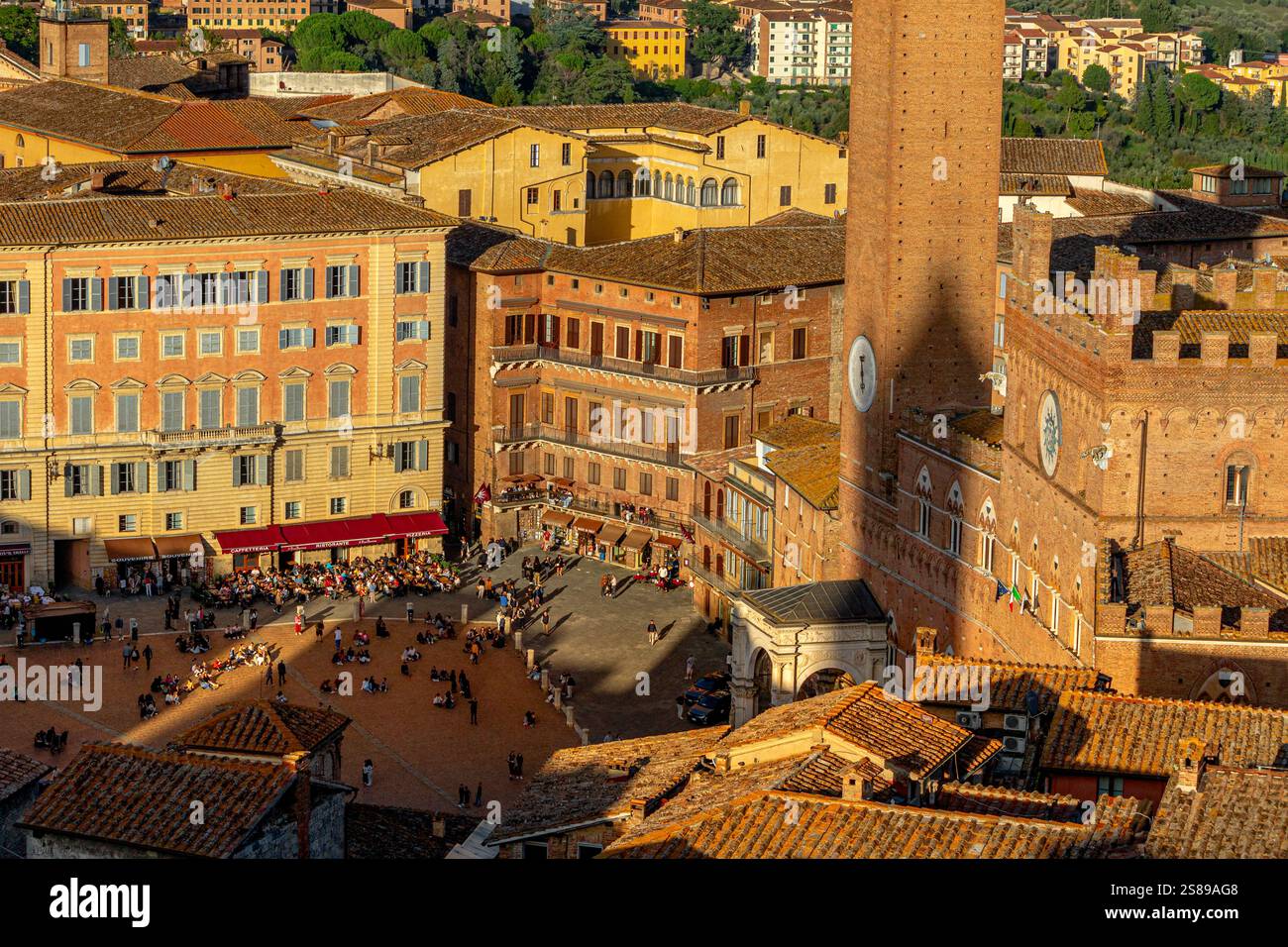 Piazza del Campo, the main public square in the historic centre of ...