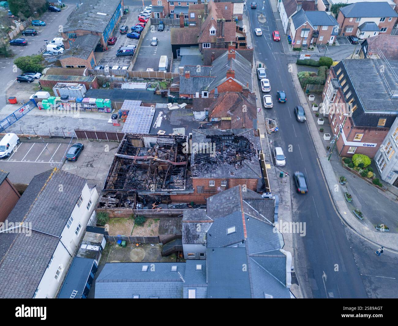 House and Shop fire Horsham, West Sussex Stock Photo - Alamy