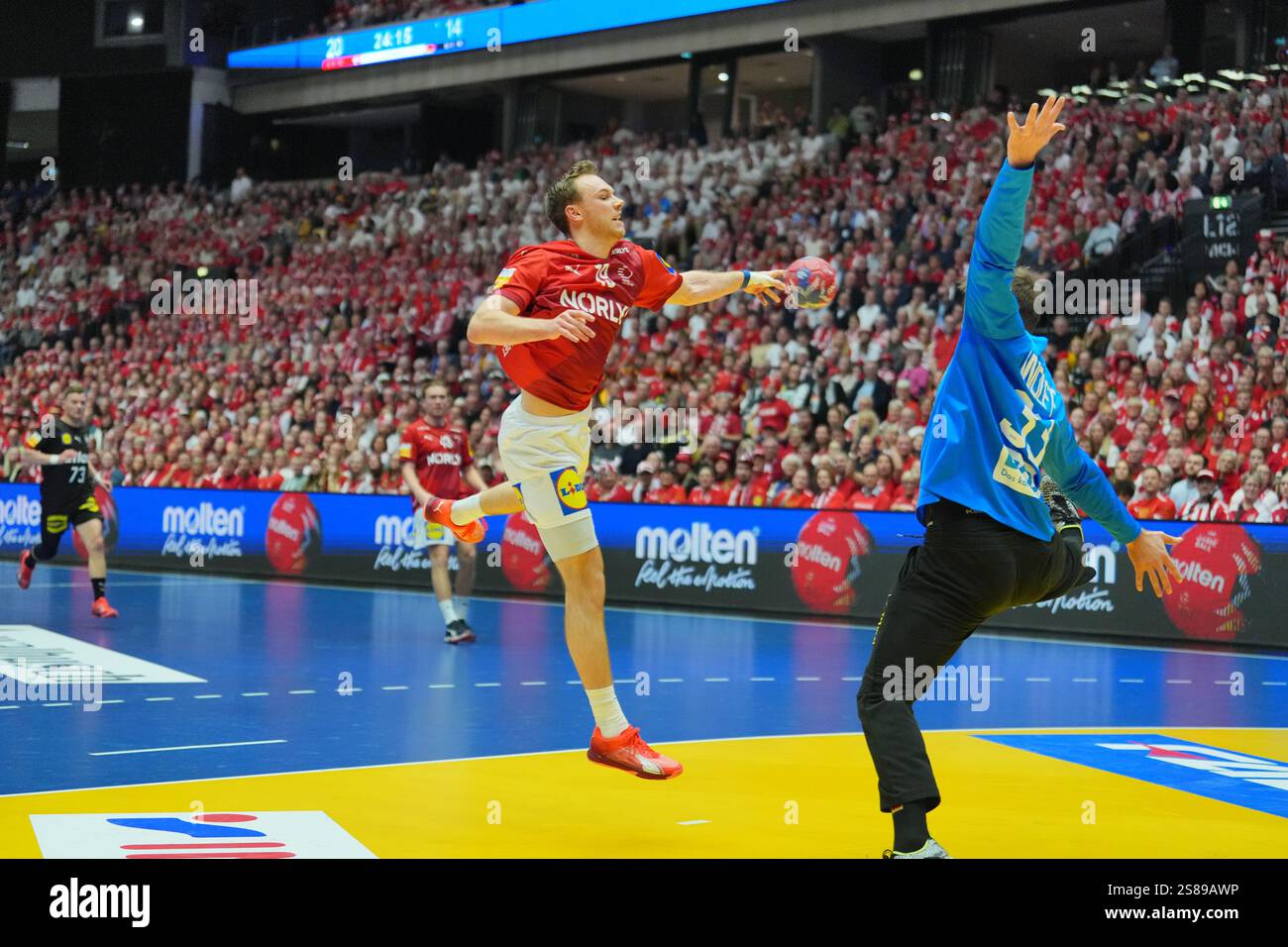 Herning, Denmark. 21st Jan, 2025. Handball: World Championship, Denmark ...