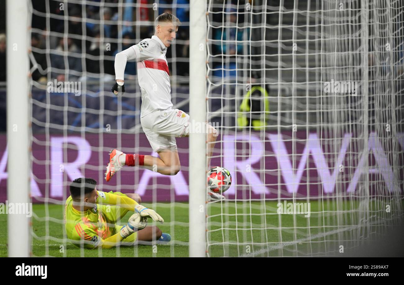 Bratislava, Slovakia. 21st Jan, 2025. Soccer: Champions League, Slovan ...